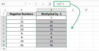 How to Change Negative Numbers to Positive in Excel - Spreadsheeto