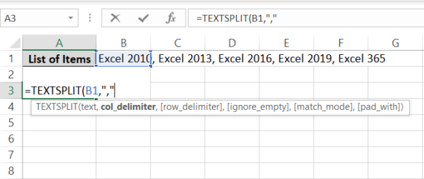 How to Split Text in Formula (TEXTSPLIT Function) - Spreadsheeto