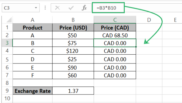 How to Use Absolute Reference in Excel (Step-by-Step) - Spreadsheeto