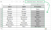 How to Cross Reference Two Lists in Excel (Step-by-Step) - Spreadsheeto