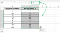 How to Change Negative Numbers to Positive in Excel - Spreadsheeto