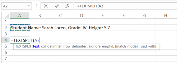 How to Split Text in Formula (TEXTSPLIT Function) - Spreadsheeto