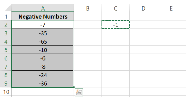How to Change Negative Numbers to Positive in Excel - Spreadsheeto
