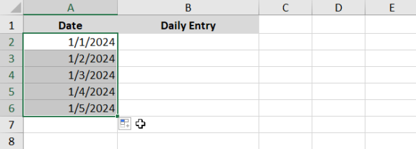 How to Insert Dates in Excel Automatically (Easily) - Spreadsheeto