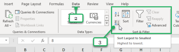 How To Sort Numbers In Excel Lowest To Highest Etc Spreadsheeto