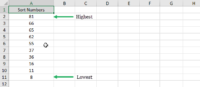 How to Sort Numbers in Excel (Lowest to Highest, etc.) - Spreadsheeto