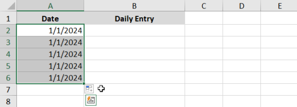 How to Insert Dates in Excel Automatically (Easily) - Spreadsheeto