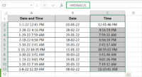 How to Separate Date and Time in Excel (Example) - Spreadsheeto