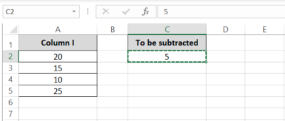 How to Subtract Multiple Cells in Excel (Easy Method) - Spreadsheeto