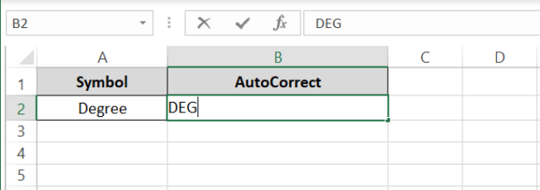 How to Add a Degree Symbol in Excel (Fast) - Spreadsheeto
