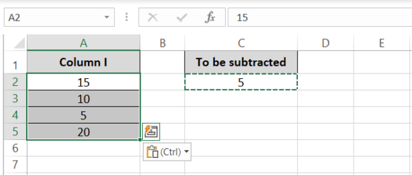 How to Subtract Multiple Cells in Excel (Easy Method) - Spreadsheeto