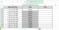 How to Separate Date and Time in Excel (Example) - Spreadsheeto