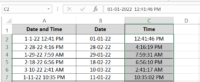 How to Separate Date and Time in Excel (Example) - Spreadsheeto