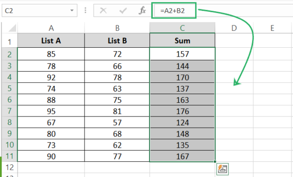 Does dragging an Excel formula not work? Here's why! - Spreadsheeto