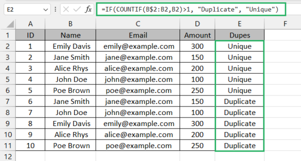 How to Remove Duplicate Rows in Excel (The Right Way) - Spreadsheeto