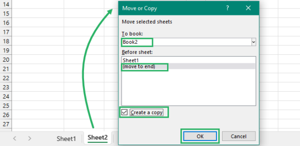 How to Copy Data From One Excel Sheet to Another - Spreadsheeto