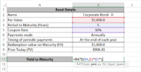 Calculate Yield to Maturity (Excel Formula YIELDMAT) - Spreadsheeto