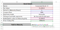 Calculate Yield to Maturity (Excel Formula YIELDMAT) - Spreadsheeto