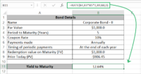 Calculate Yield to Maturity (Excel Formula YIELDMAT) - Spreadsheeto