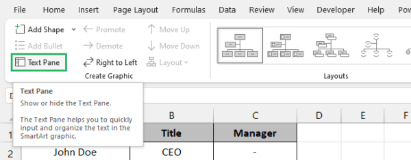 How to Create an Org Chart in Excel (That Looks Great) - Spreadsheeto