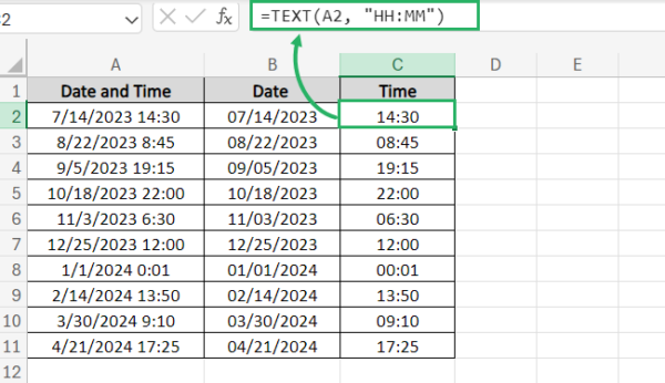 How to Separate All Sorts of Data Using Excel Formulas - Spreadsheeto